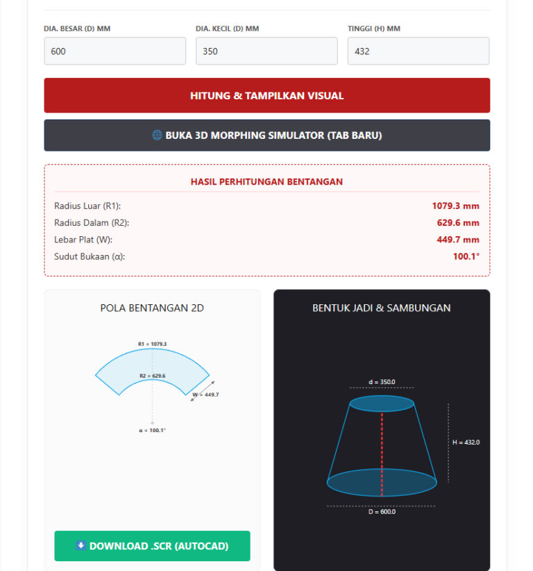 Rumus & Cara Membuat Bentangan Concentric Reducer (Kalkulator ...